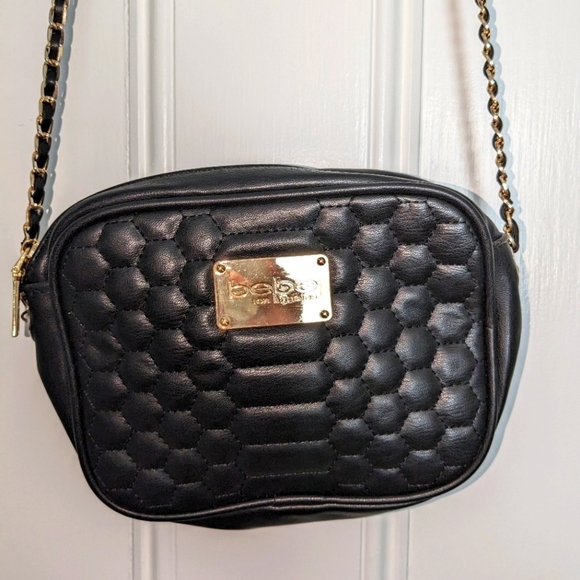 bebe | Bags | Bebe Black Crossbody Bag Black Quilted | Poshmark